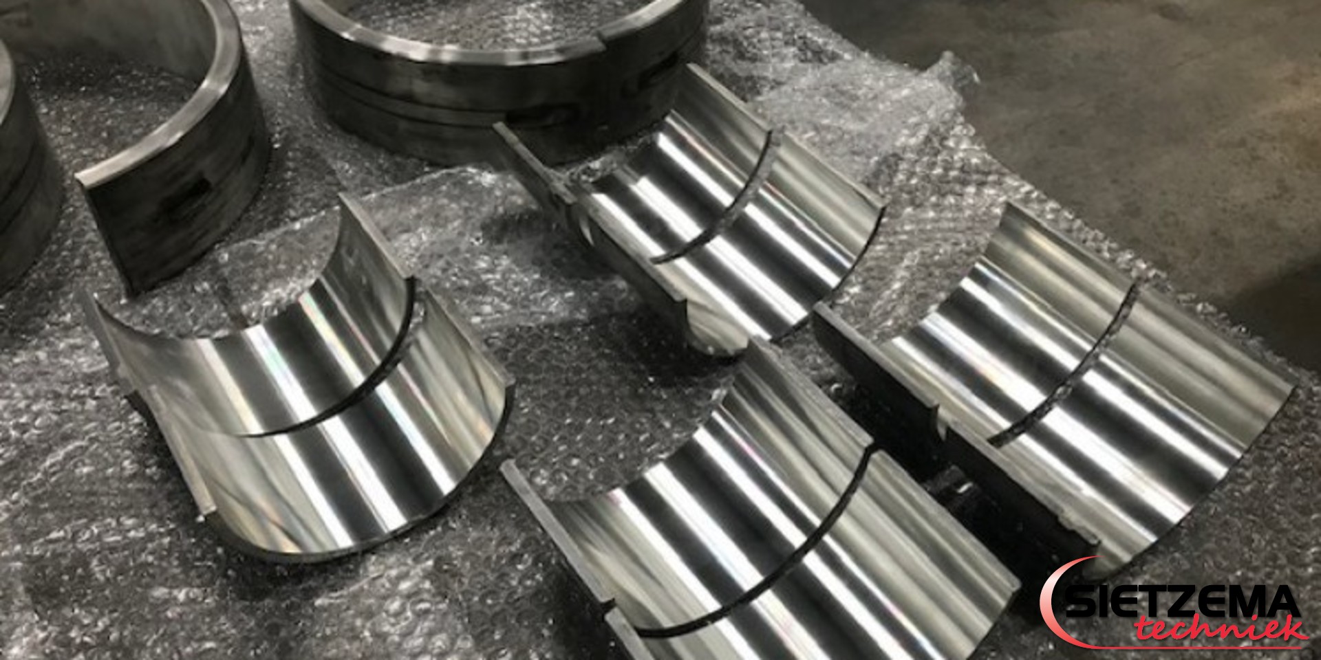 Reparatie lagerschalen glijlagers - Sietzema Techniek